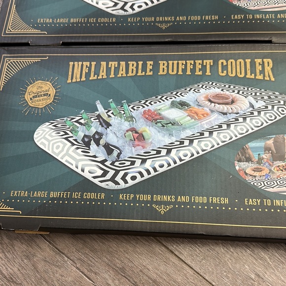 Party Supplies | Black And White Inflatable Buffet Cooler Bundle All ...